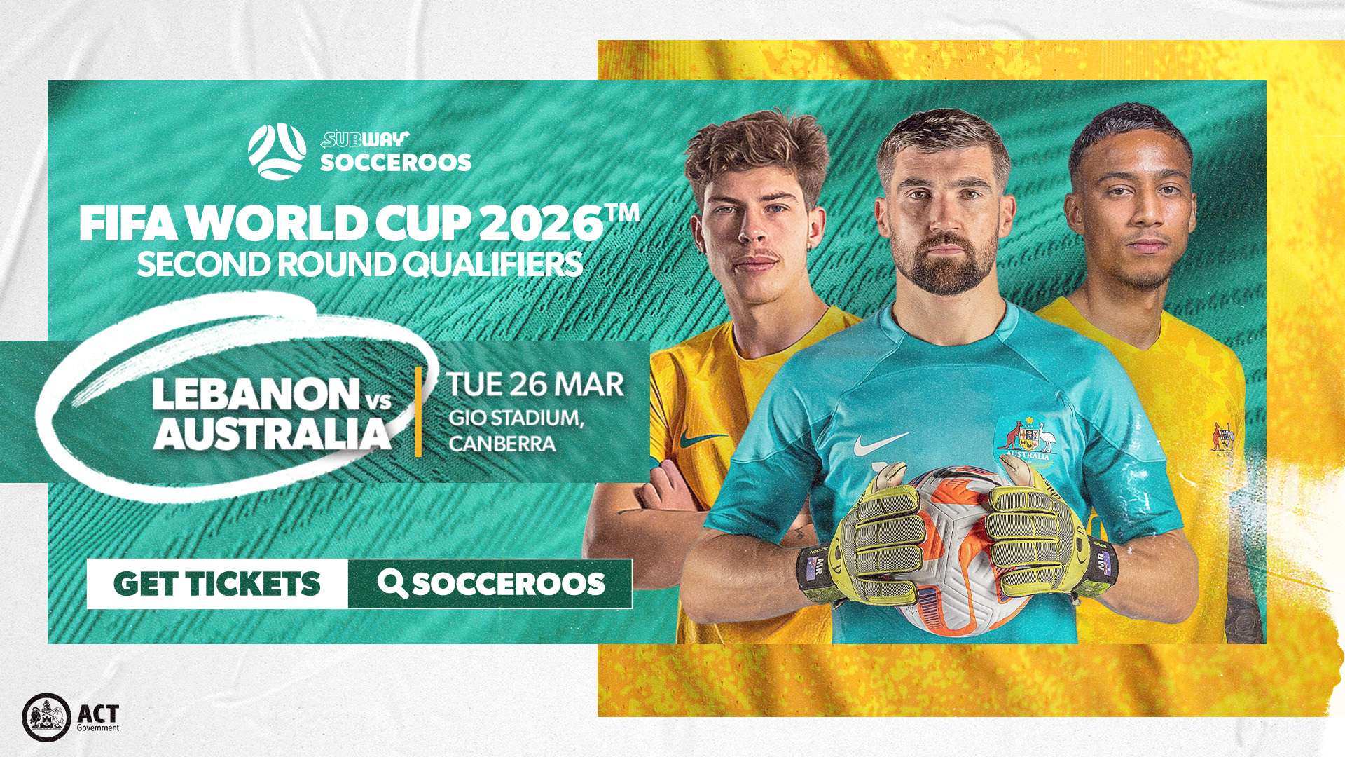 Socceroos Hospitality - GIO Stadium Canberra